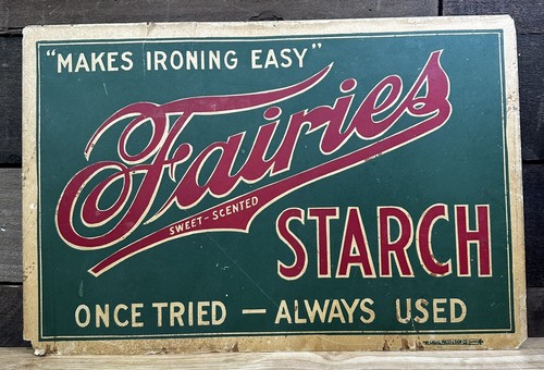 Antique Fairies Sweet Scented Starch Cardboard Sign Cross Chicago | eBay