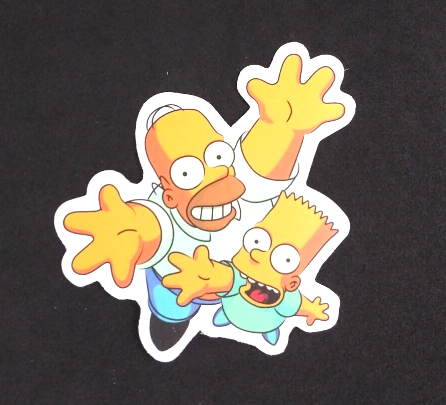 The Simpsons Animated Cartoon Sticker 2.38" x 2.5" (B) | eBay
