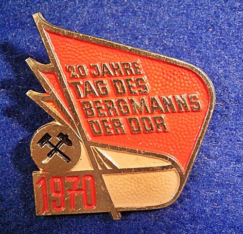 06 063 DDR Abzeichen Tag des Bergmanns 1970 | eBay.de