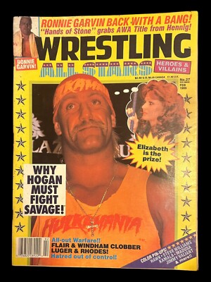 Wrestling All Stars Magazine Feb 1989 (Hulk Hogan Elizabeth Ronnie ...