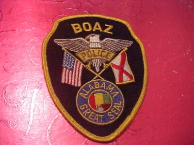 BOAZ ALABAMA POLICE PATCH SHOULDER SIZE USED | eBay