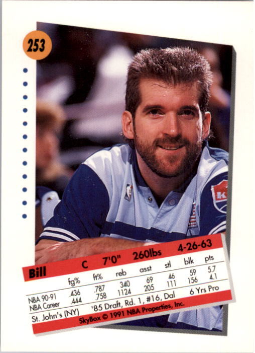 1991-92 SkyBox #253 Bill Wennington Sacramento Kings Basketball Card ...