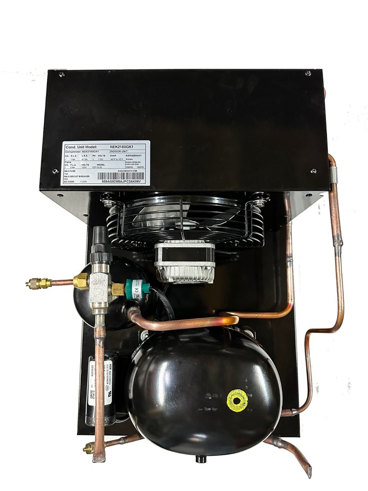 Embraco NEK6210GK Indoor Condensing Unit, 1/2HP, Med Temp, R404a, 115V ...