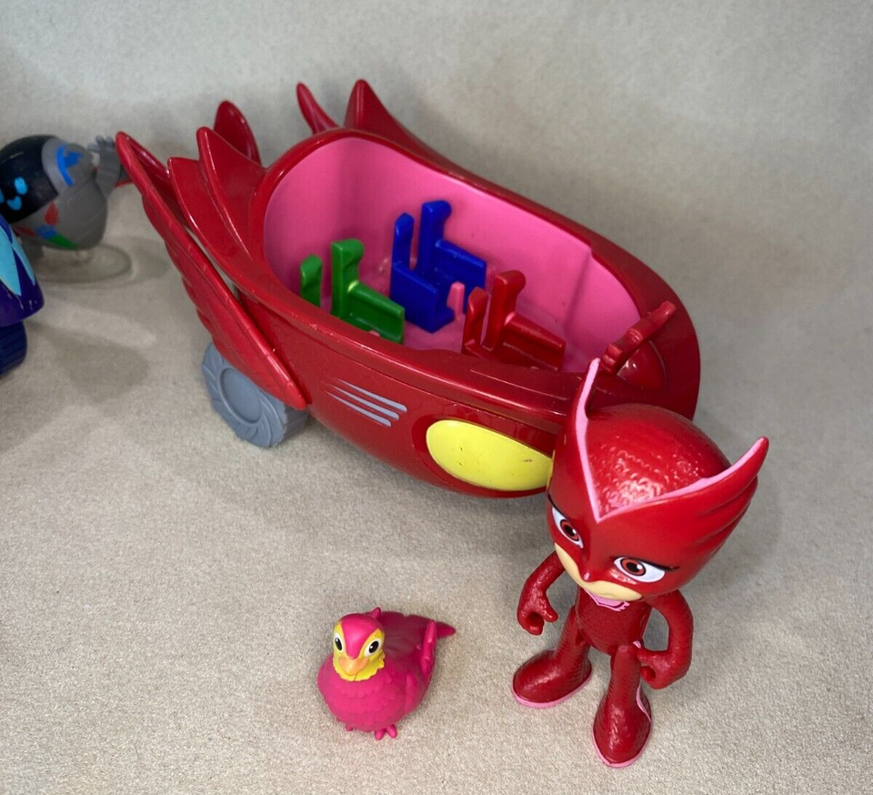 PJ Masks FIGURES & VEHICLES OWLETTE GEKKO CATBOY Pets Mini Command ...