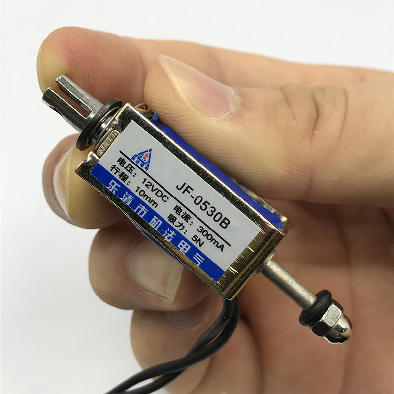 Micro Mini DC Solenoid Valve Electromagnet DC 12V Spring Push-Pull ...