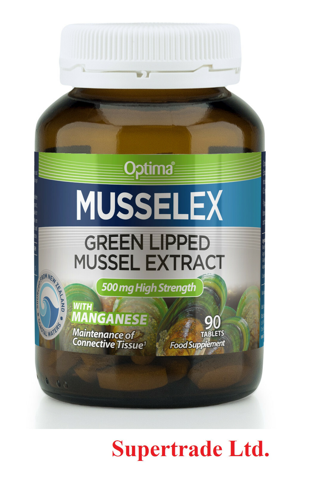 Optima Musselex Green Lipped Mussel Extract 500mg Musselflex - 90 ...