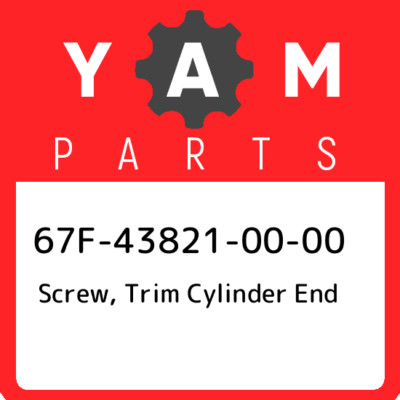 67F-43821-00-00 Yamaha Screw, trim cylinder end 67F438210000, New ...