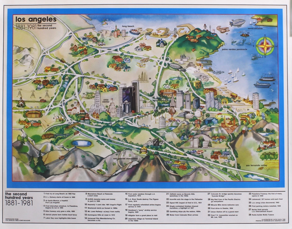 Los Angeles Attractions Map