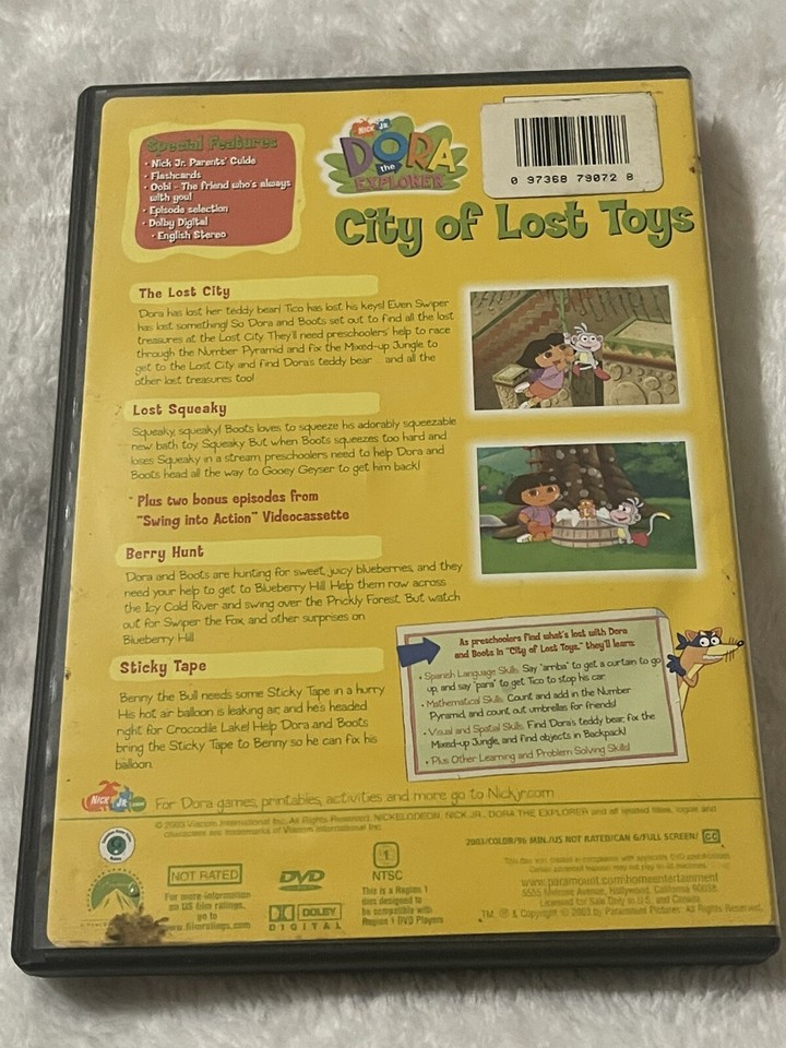 Dora The Explorer City Of Lost Toys DVD 97368790742| eBay