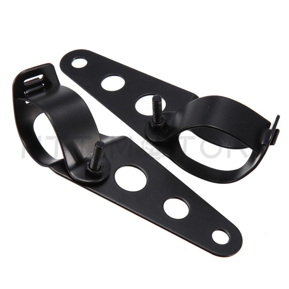34mm-46mm Side Mounting Fork Tube Clamp Headlight Brackets for Cruisers ...