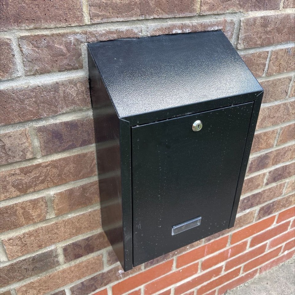Through the Wall Rolle Letterbox with Telescopic Lockable Steel Mail ...