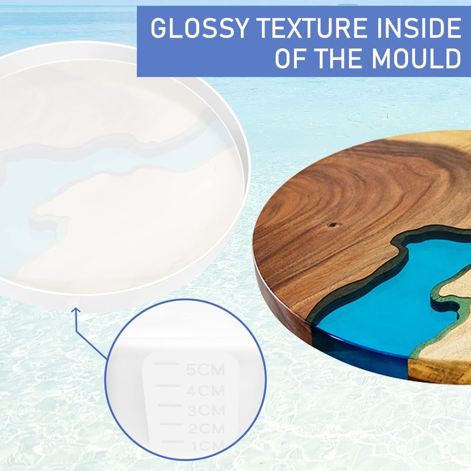 24 Large Resin Table Molds,large Resin Mold Round Silicone,epoxy Table ...