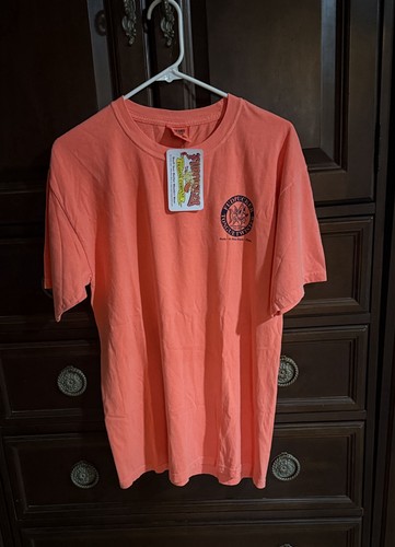 Nwt Adult Medium Neon Coral Orange Fudpuckers T shirt | eBay