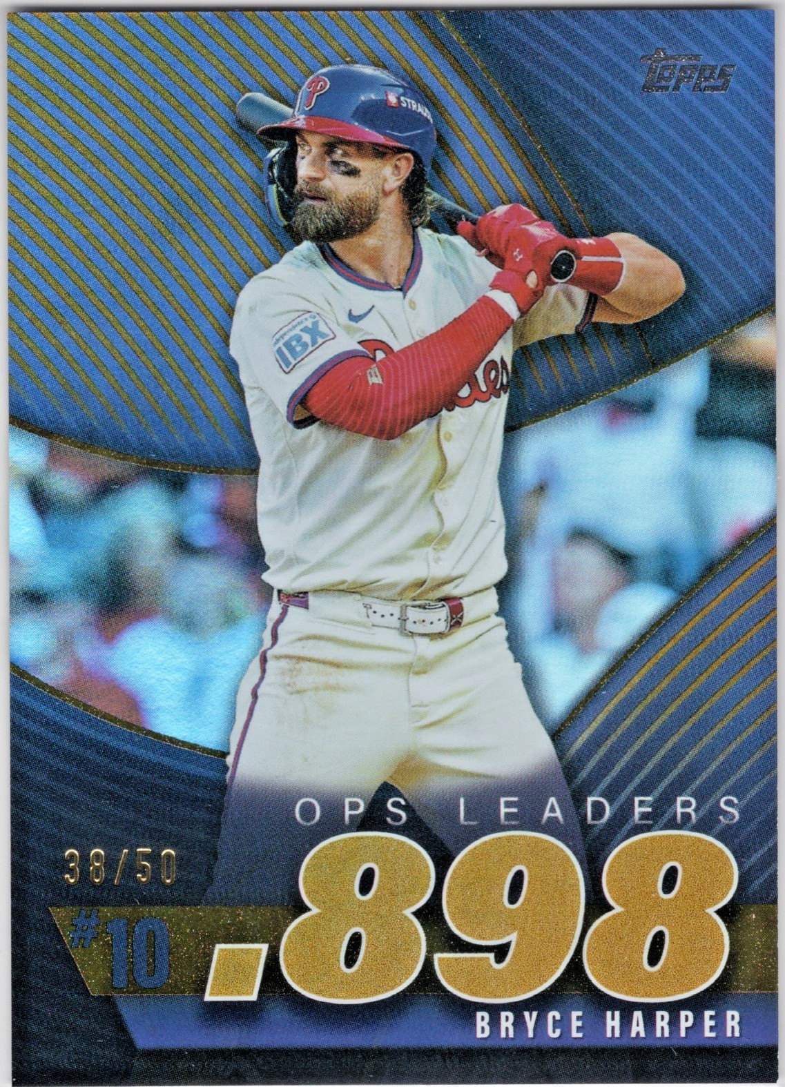 2025 Topps Series 2 - Ops Best Bryce Harper #OPS-10 Gold Foil /50 for ...