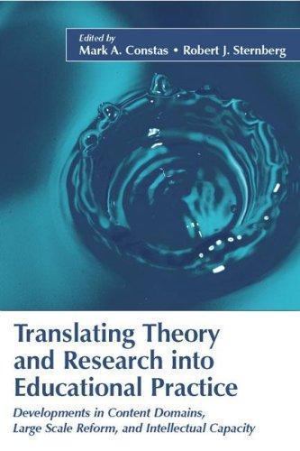 Translating Theory And Research into Educational Practice ...