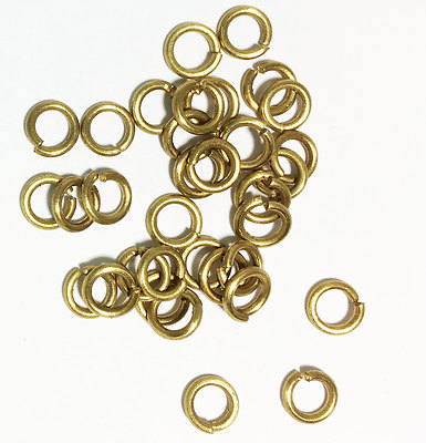 100 raw brass Open Jump Rings 6mm, bulk raw brass jumprings 18g | eBay
