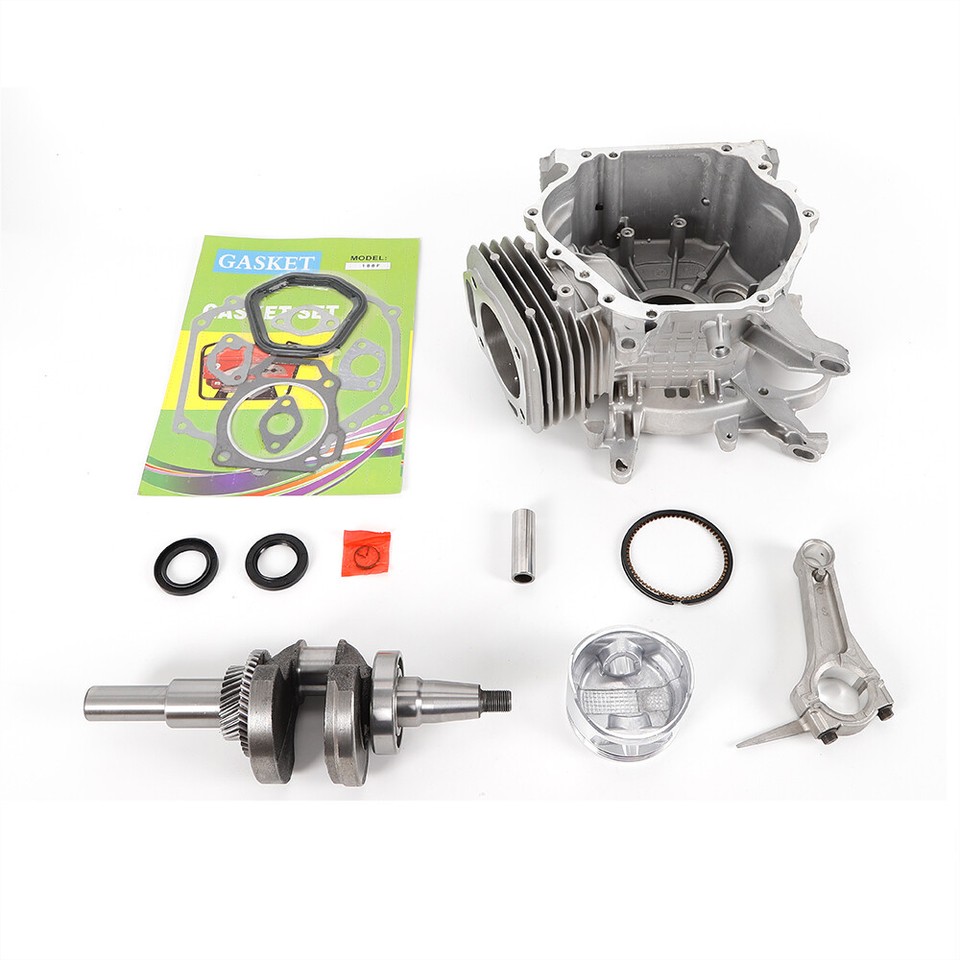 FIT HONDA GX390 13HP WITH CRANKSHAFT PISTON RINGS CON ROD AND BLOCK SET ...