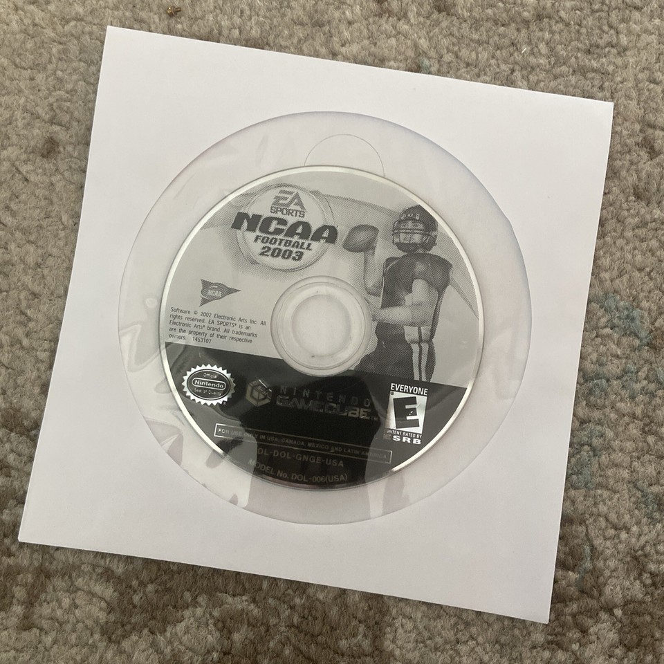 🔥 NCAA Football 2003 (GameCube, 2002) VG Disc Only! See Description ...