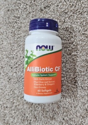 NOW Supplements, Allibiotic CF™, with Garlic Extract, Olive Leaf ...