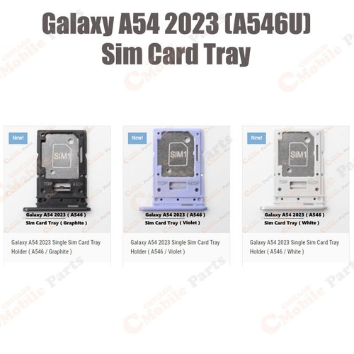 Galaxy A54 2023 Single Sim Card Tray ( SM-A546U / A546U) - Single | eBay