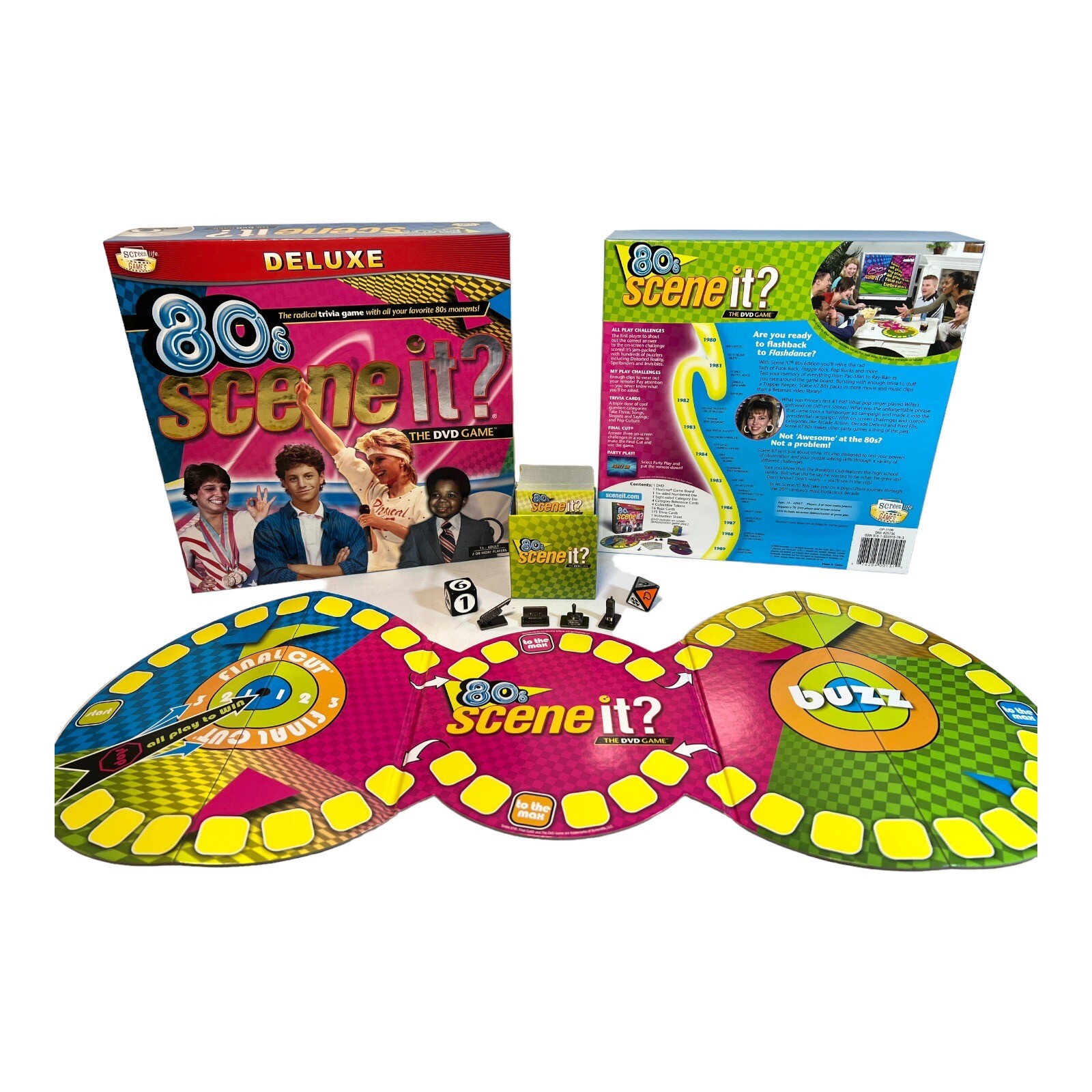 Retro 80s Scene It? The DVD Trivia Board Game Screenlife Complete In ...