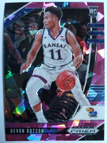 DEVON DOTSON 72 PANINI PRIZM DRAFT PICKS PINK ICE PRIZM ROOKIE RC 2020 ...