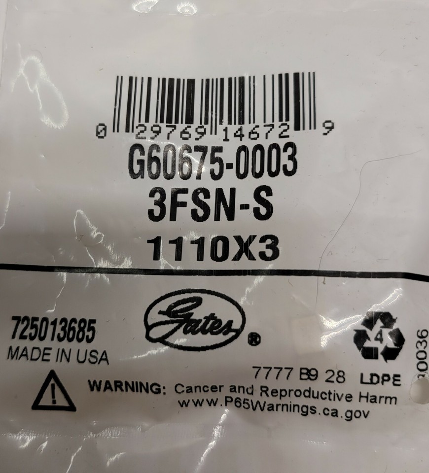 LOT OF 12 NEW GATES G60675-0003 3FSN-S FITTING | eBay