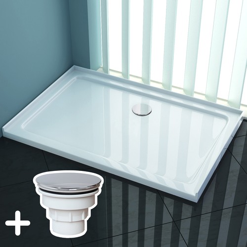Rectangle Shower Base Durable Acrylic Fiberglass Shower Tray ...