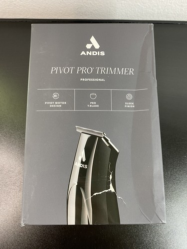 Andis Pivot Pro Professional Hair Trimmer 24805 PMT-1 Carbon T-Blade ...