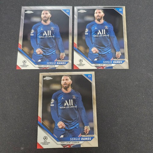 2021 22 TOPPS CHROME UCL SERGIO RAMOS BASE 3LOT C1 | eBay