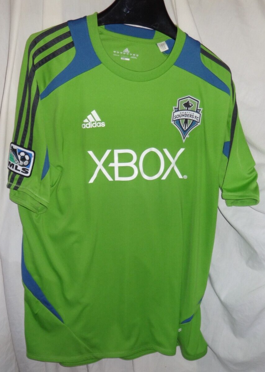 2011 adidas Seattle Sounders FC Soccer Jersey MLS Sz L | eBay