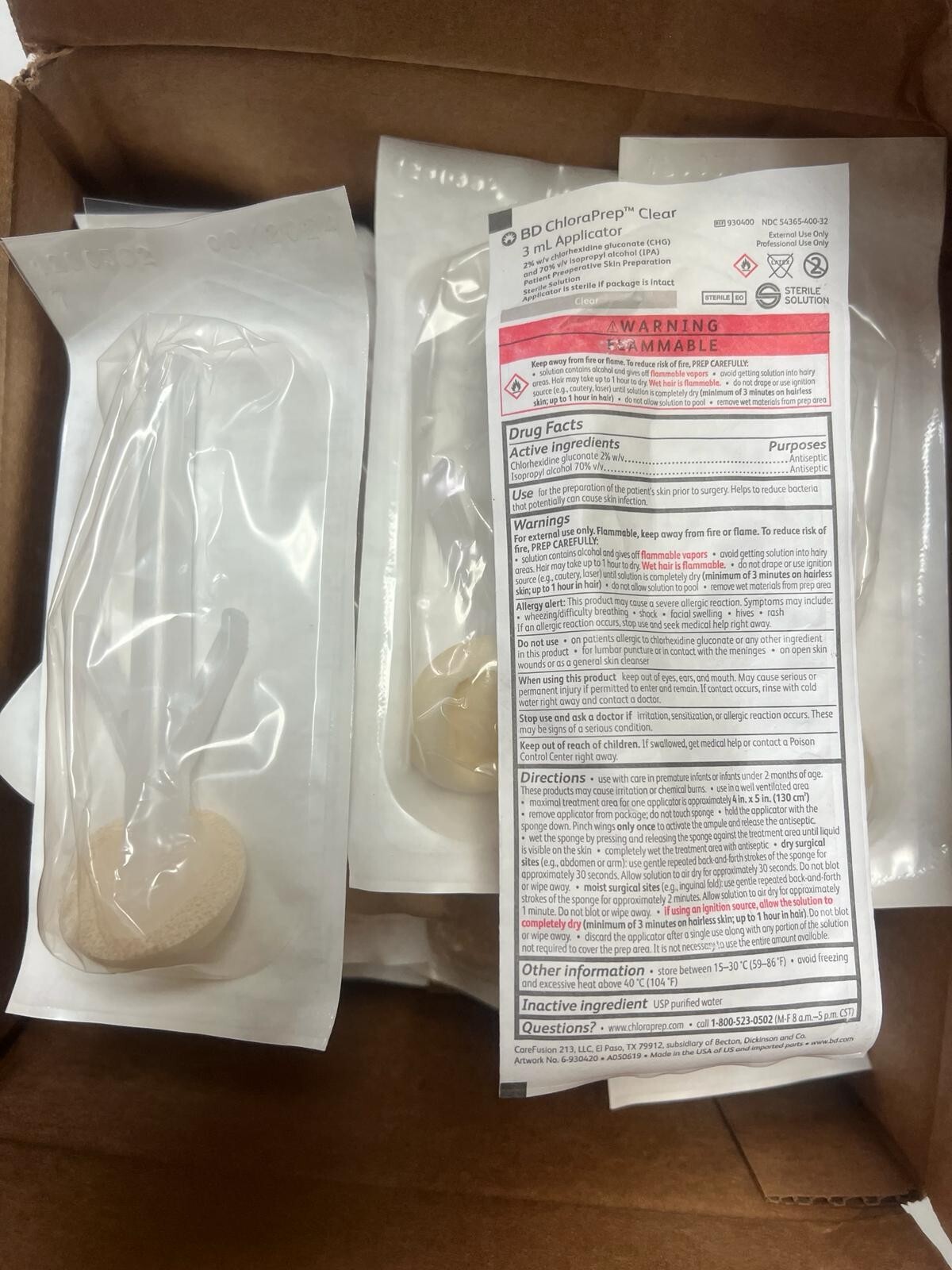 Becton Dickinson ChloraPrep Foam Applicator - 930400 for sale online | eBay