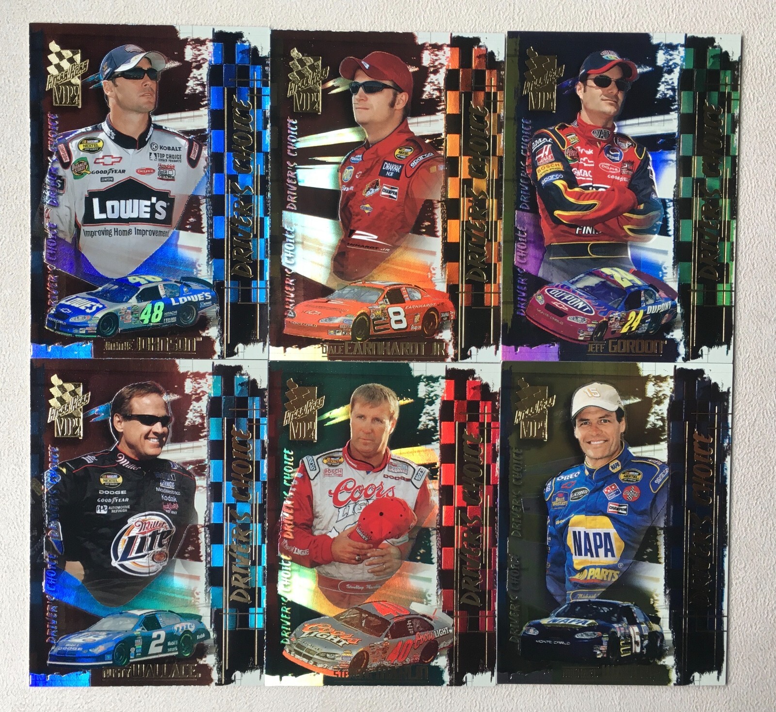 2004 Press Pass VIP Driver's Choice 6-Card NASCAR Insert Set | eBay
