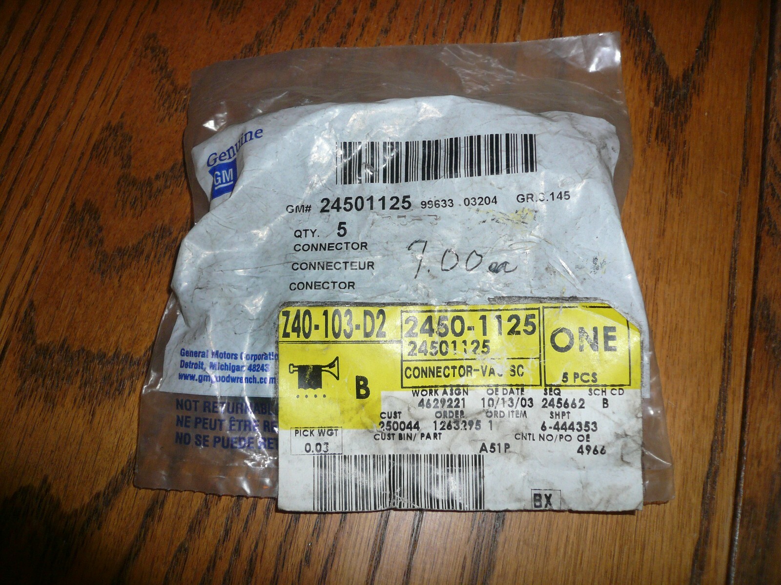 NOS OEM GM 24501125 Connector, Lot Of 3 Chevy & GMC Trucks | eBay