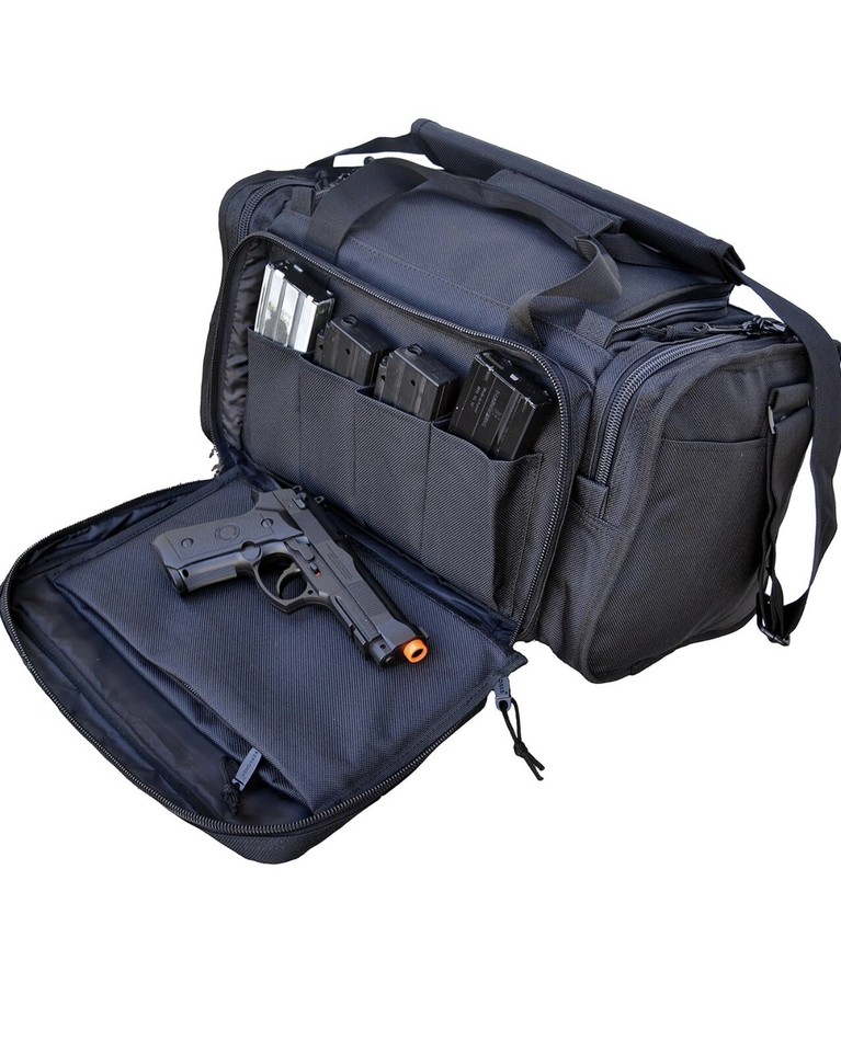 Black - Explorer Tactical Range Ready Bag Gun Pistol Survival Emergency ...