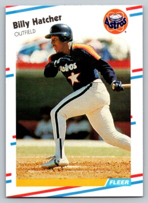 1988 FLEER BILLY HATCHER HOUSTON ASTROS #449 | eBay