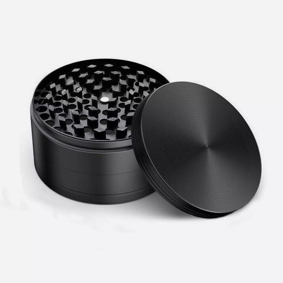 4 Layer 3 inches LARGE Portable Zinc Alloy Grinder Herb & Spice Tobacco ...