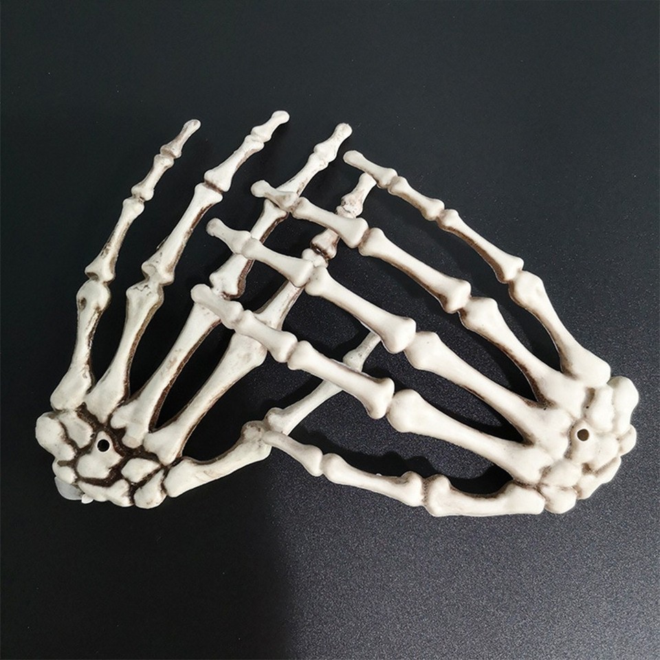 Realistic Fake Skeleton Hand Bone for Halloween Scary Decorations | eBay