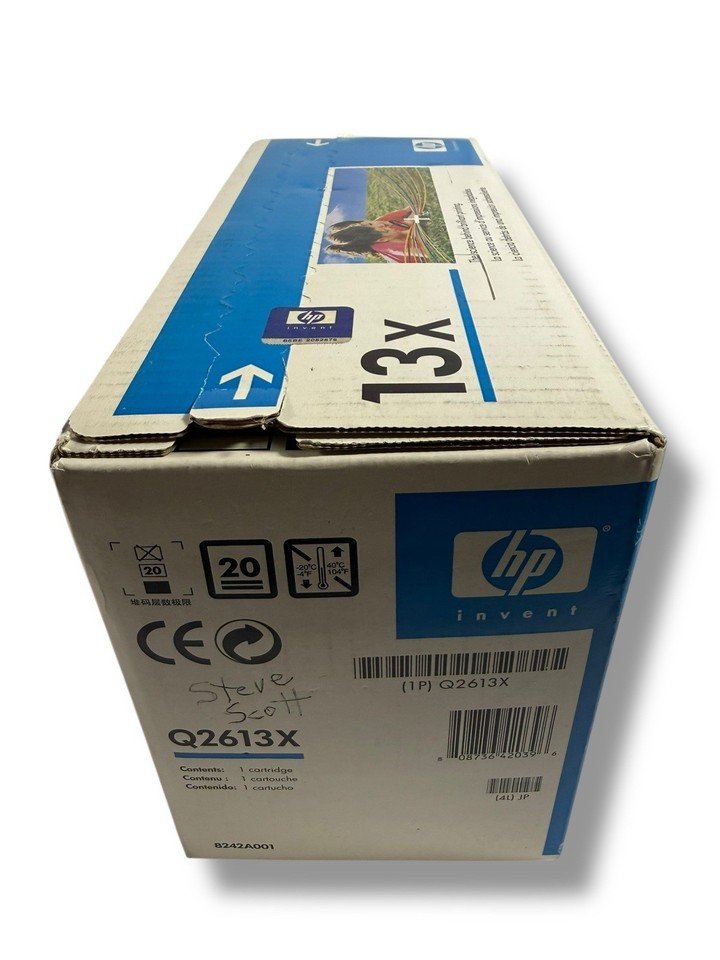 HP Laserjet 13X Q2613X High Volume Print Black Toner Cartridge- (New ...