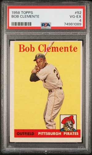 1958 TOPPS #52 BOB CLEMENTE PSA VG-EX 4 | eBay
