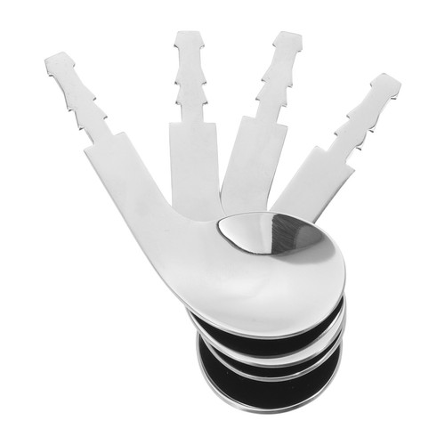 6 Pcs Child Adaptive Utensil Head Stainless Steel Replacement Part ...