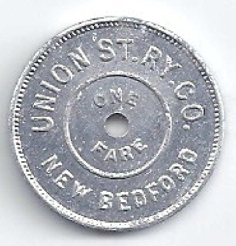 Union St Ry Co-New Bedford, Massachusetts Transit Token MA 550 P | eBay
