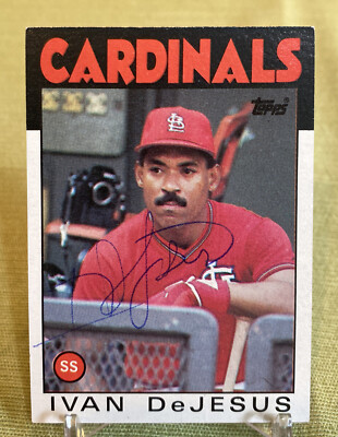 1986 Topps # 178 Ivan DeJesus Signed Autographed Baseball Card ...