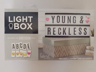 Home by New View Decorative Light Box with 100 inserts BRAND NEW | eBay