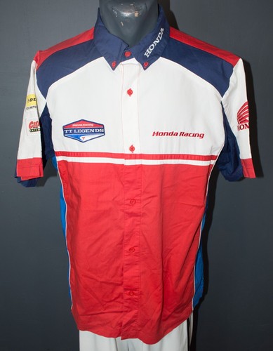 Honda Racing Legends TT Jersey Vintage Mens Polo Official Clinton Shirt ...