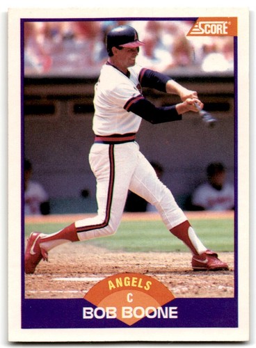 1989 Score Bob Boone / California Angels #233 | eBay