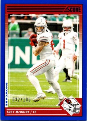 2024 SCORE SHOWCASE BLUE PARALLEL #3 TREY McBRIDE 032/100 | eBay