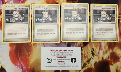Pokemon TCG Prof. Oak's Research 98/112 2004-2005 Professor Program ...