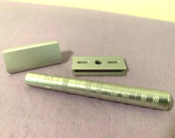 HS Henson AL13 Aluminum Double Edge Mild Silver Safety Shaving Razor ...
