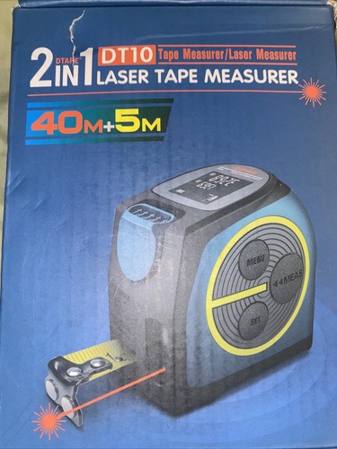 DTAPE 2in1 Laser Tape Measure DT10 Laser Measurement 131Ft, Tape Length ...